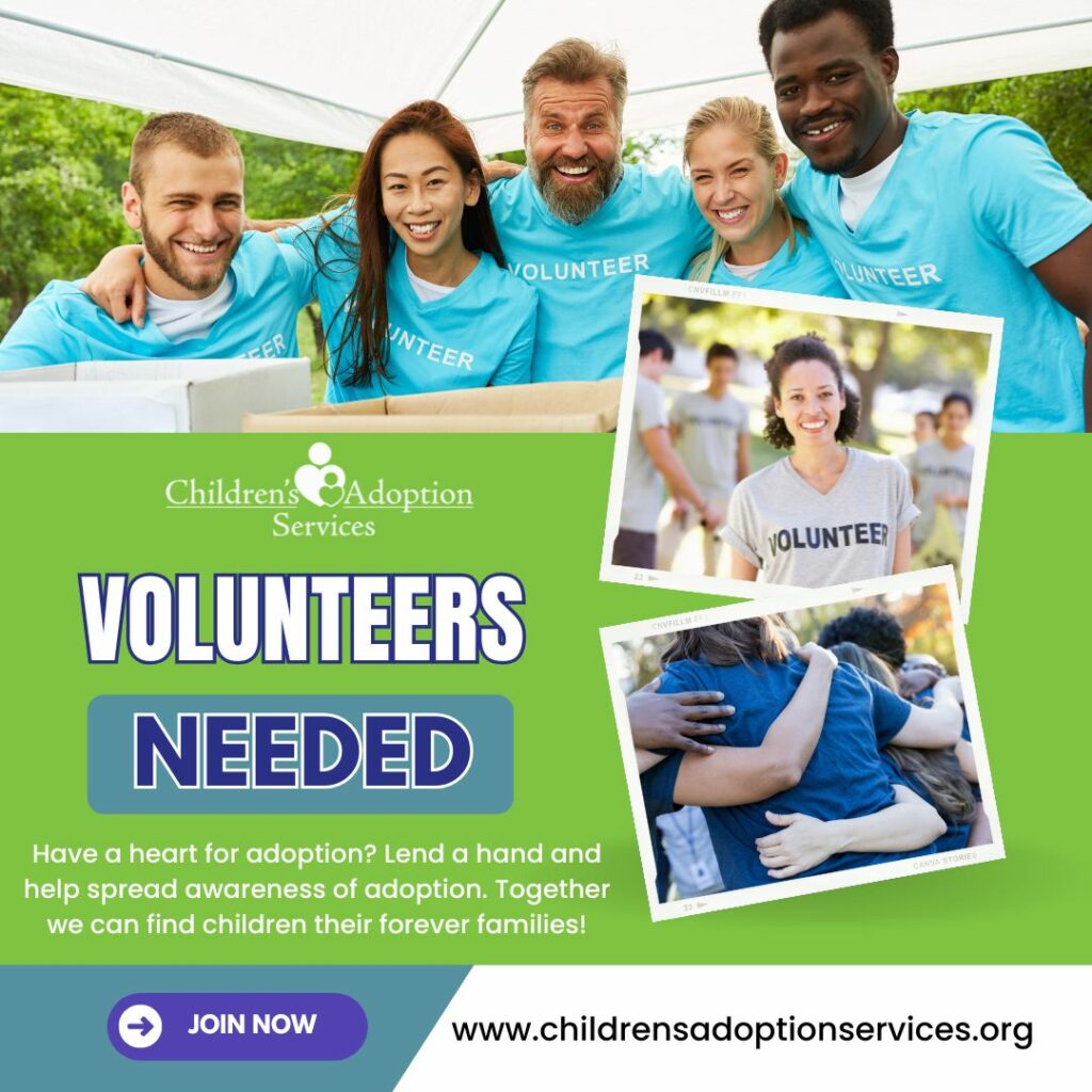 Volunteer with CAS - Carolina Adoption and Foster Care Services